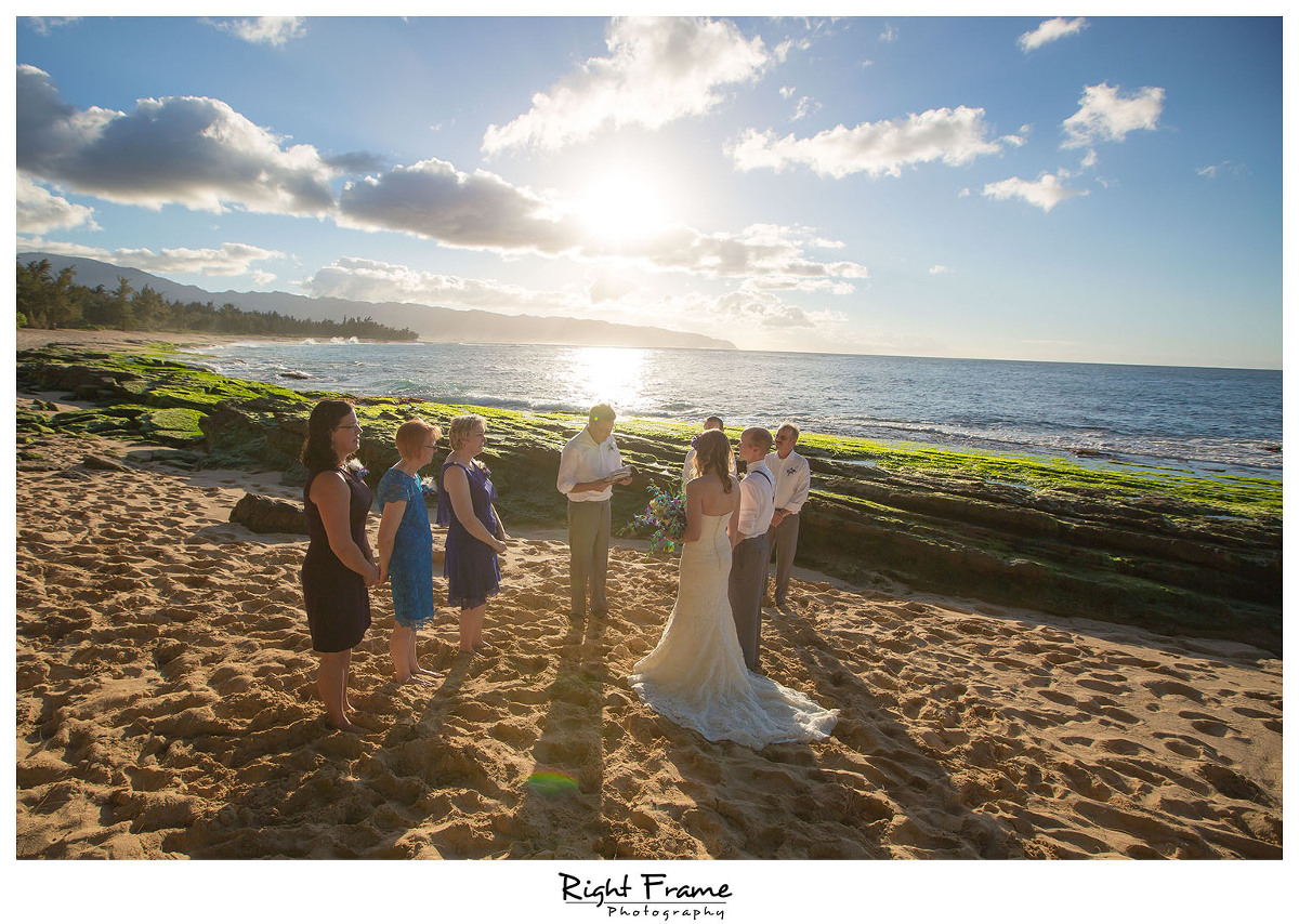 Papailoa Beach Wedding on North Shore Oahu