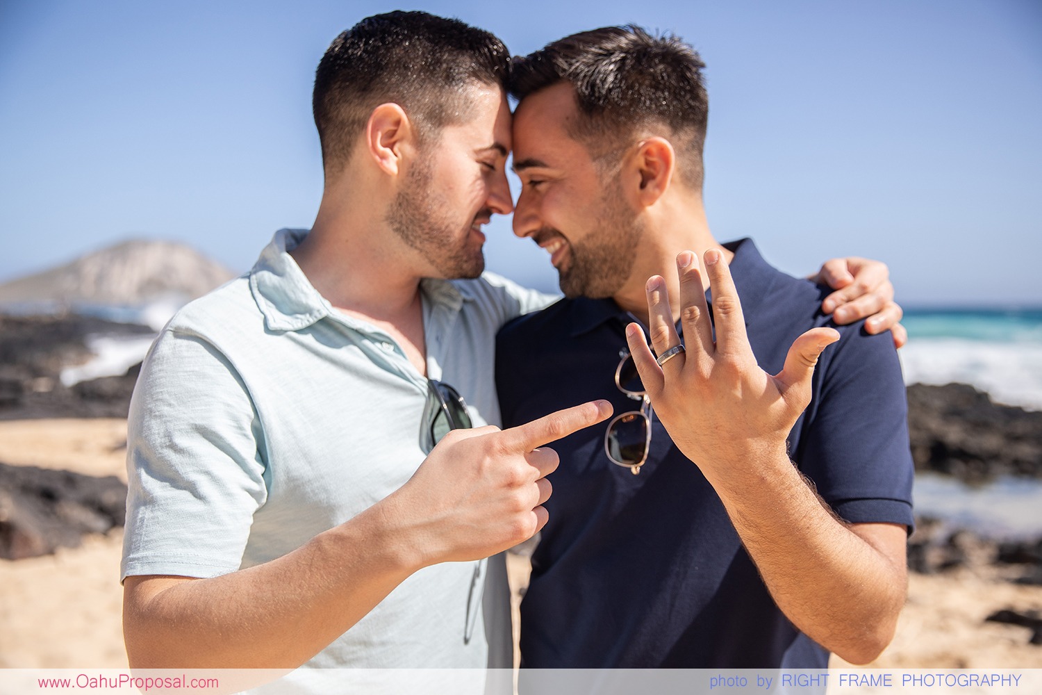 Proposal In Hawaii Same Sex Oahu Engagement Photographer