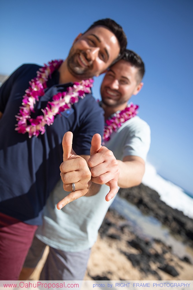 Proposal In Hawaii Same Sex Oahu Engagement Photographer