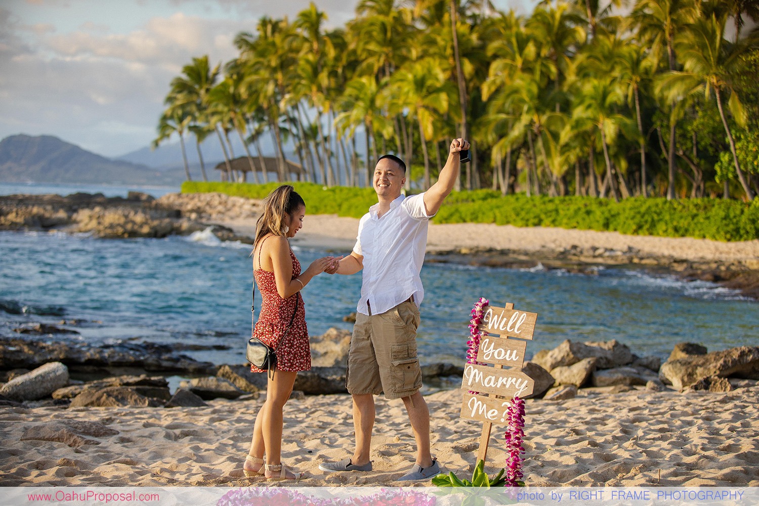 Oahu Surprise Proposal - Hawaii Engagement Photographer | Right Frame ...